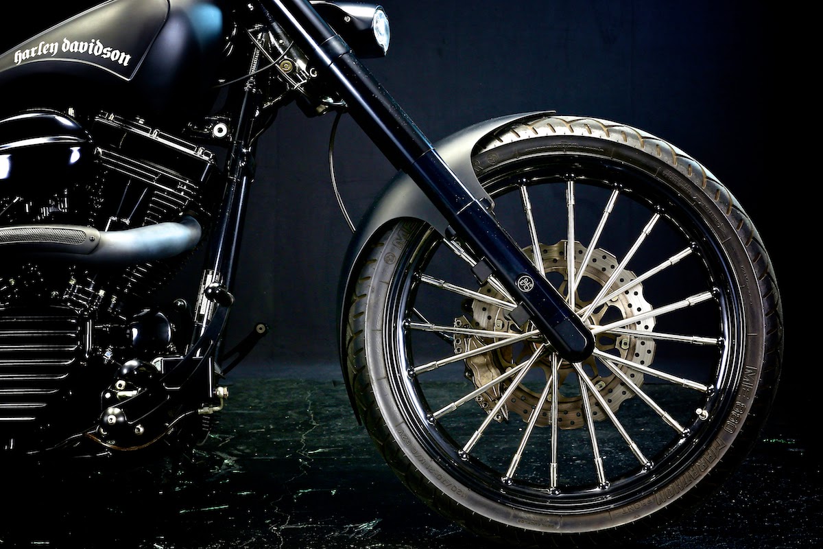 Motor Drag Ninja : Harley Davidson 2003 FXSTB Custom [U-TERA] HD Wallpaper